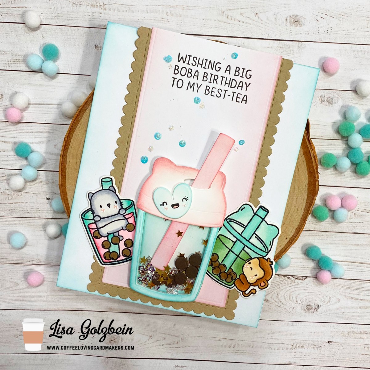 Boba Tea Shaker Card – Coffee Loving Papercrafters